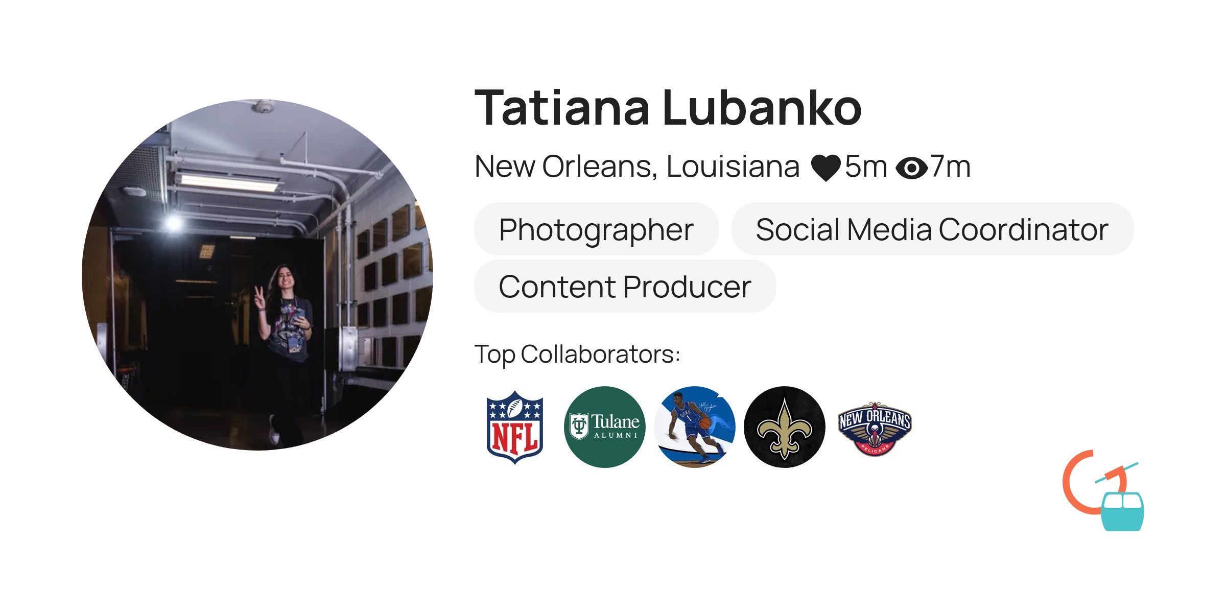 Tatiana Lubanko's posts with social media coordinator credits | Gondola