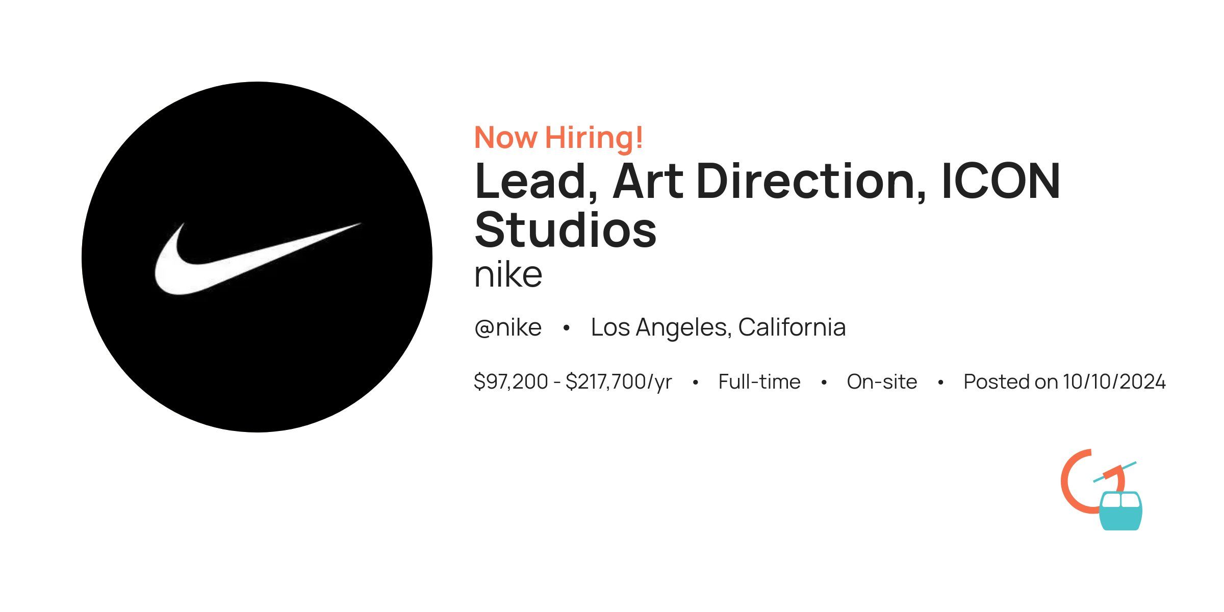 Lead, Art Direction, ICON Studios at nike | Gondola