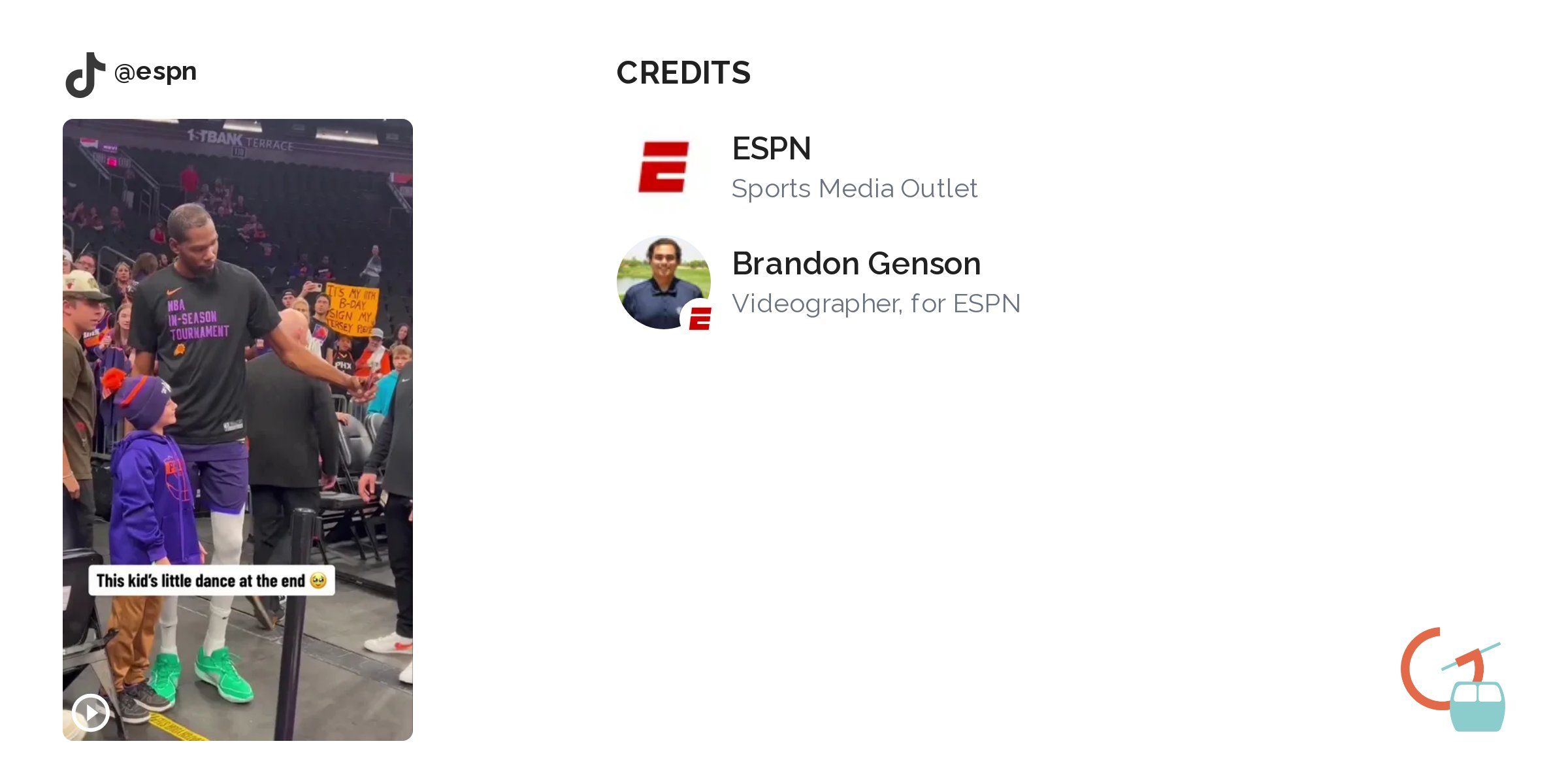 @espn via TikTok | Gondola