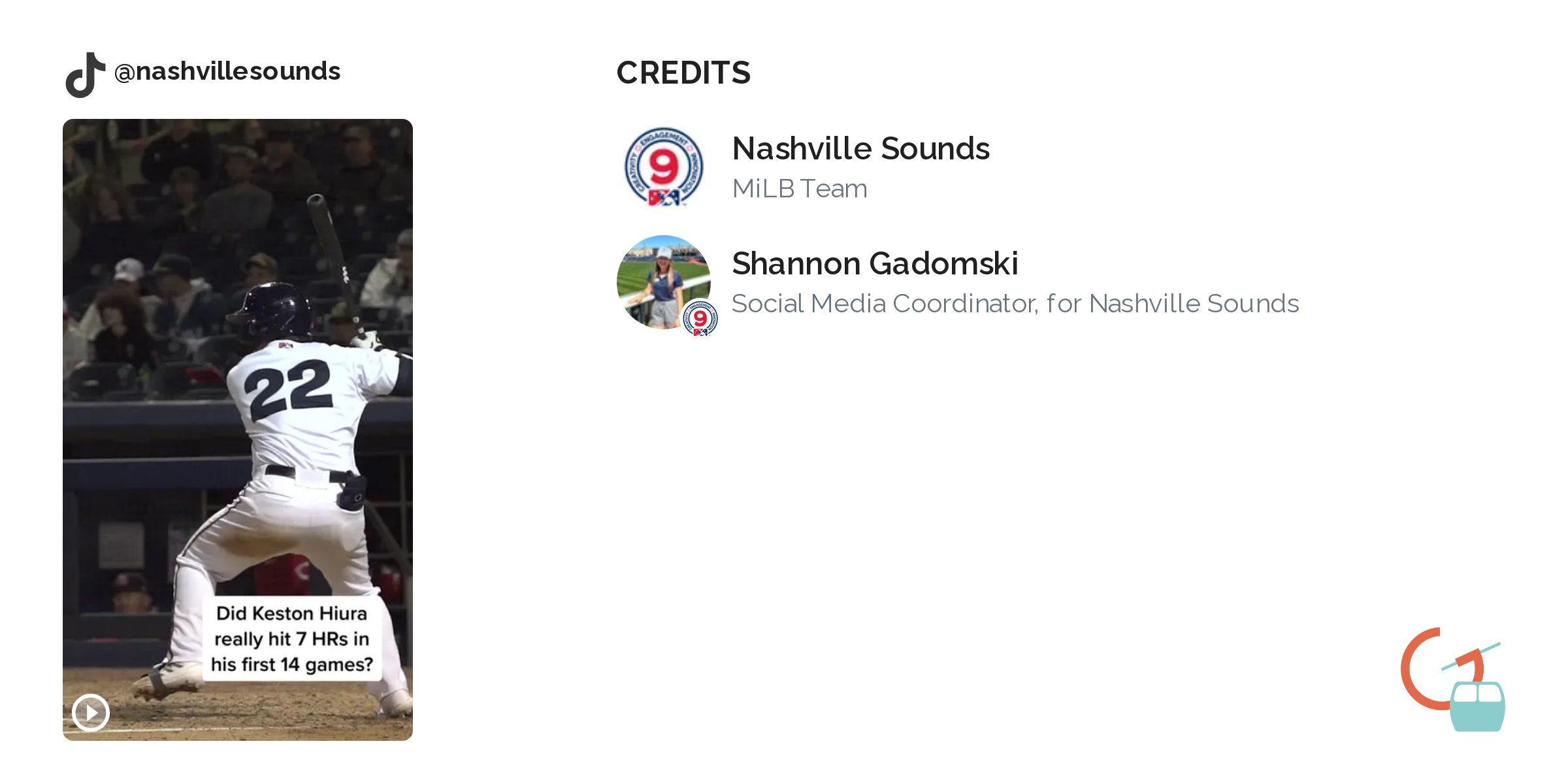 @nashvillesounds via TikTok | Gondola