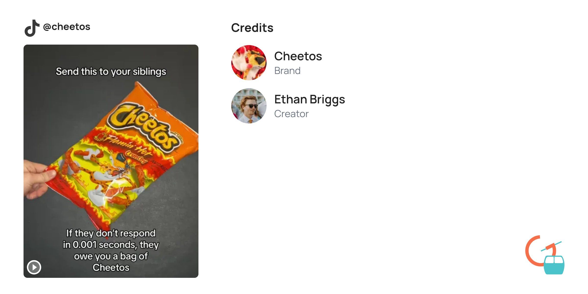 @cheetos via TikTok | Gondola