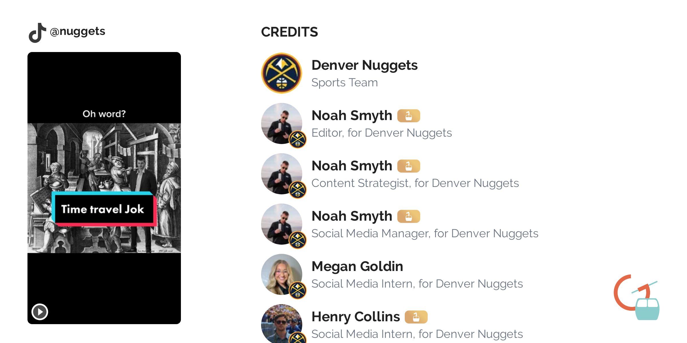 @nuggets via TikTok | Gondola