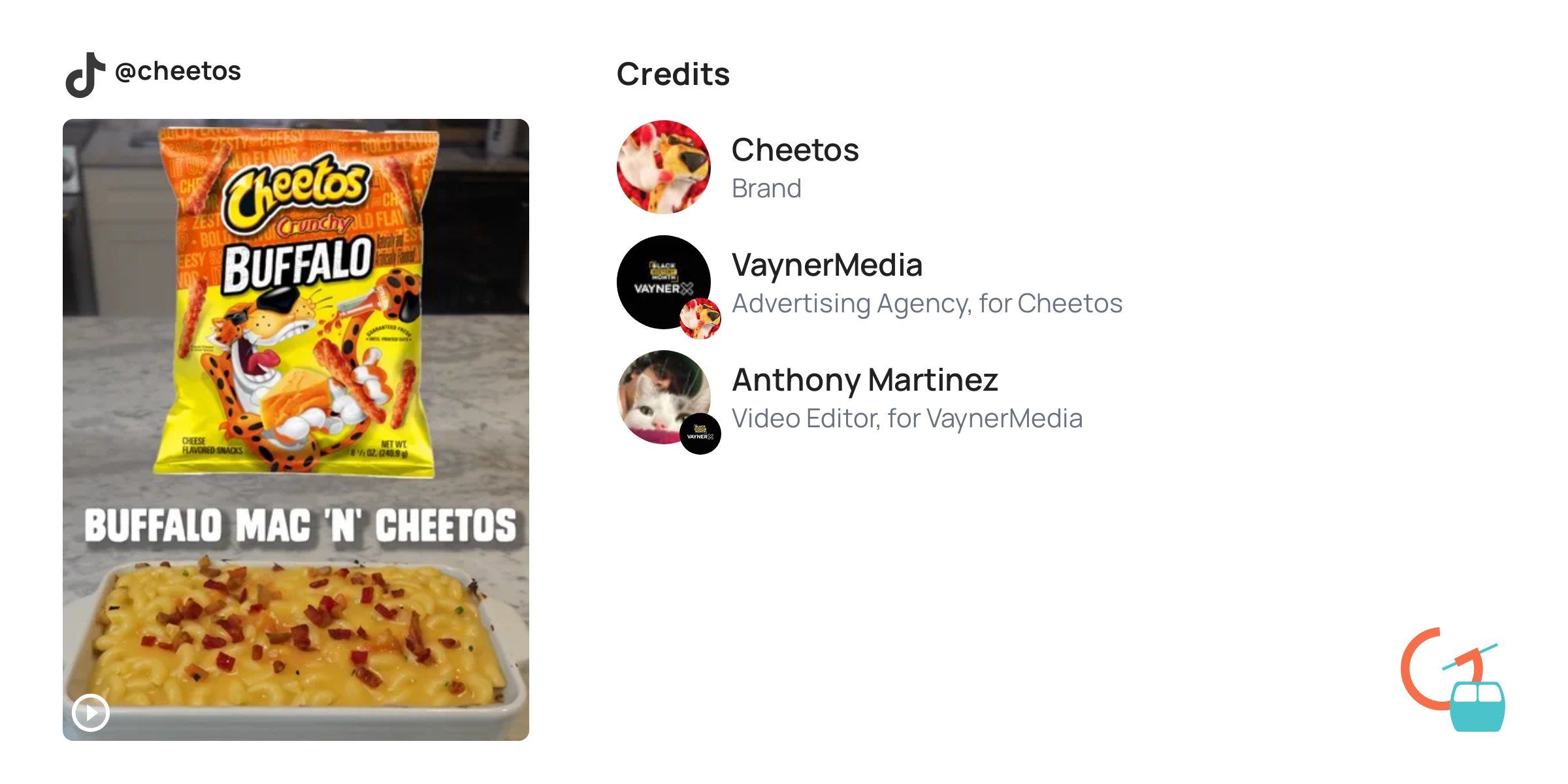 @cheetos via TikTok | Gondola