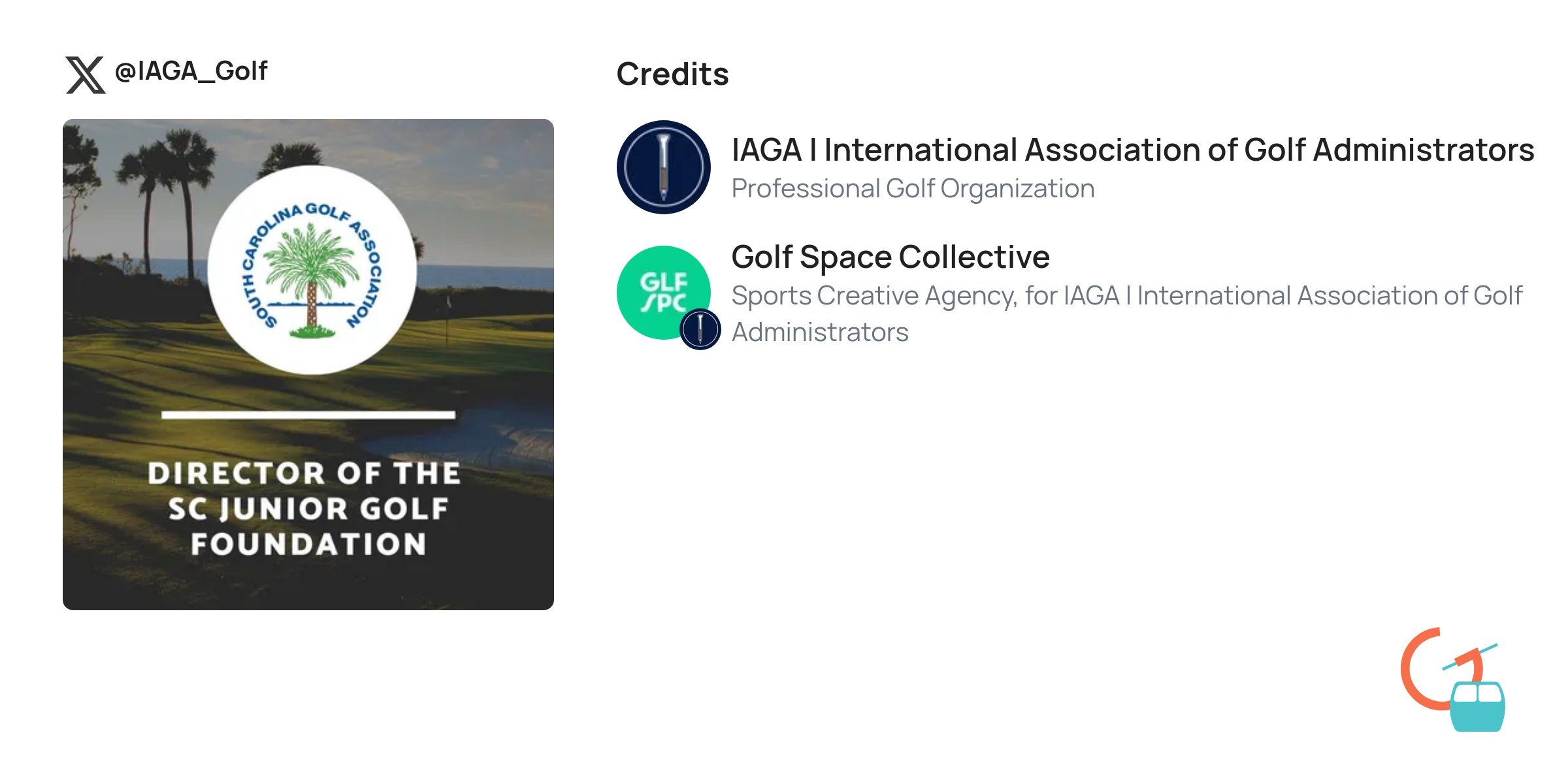 @IAGA_Golf via Twitter | Gondola