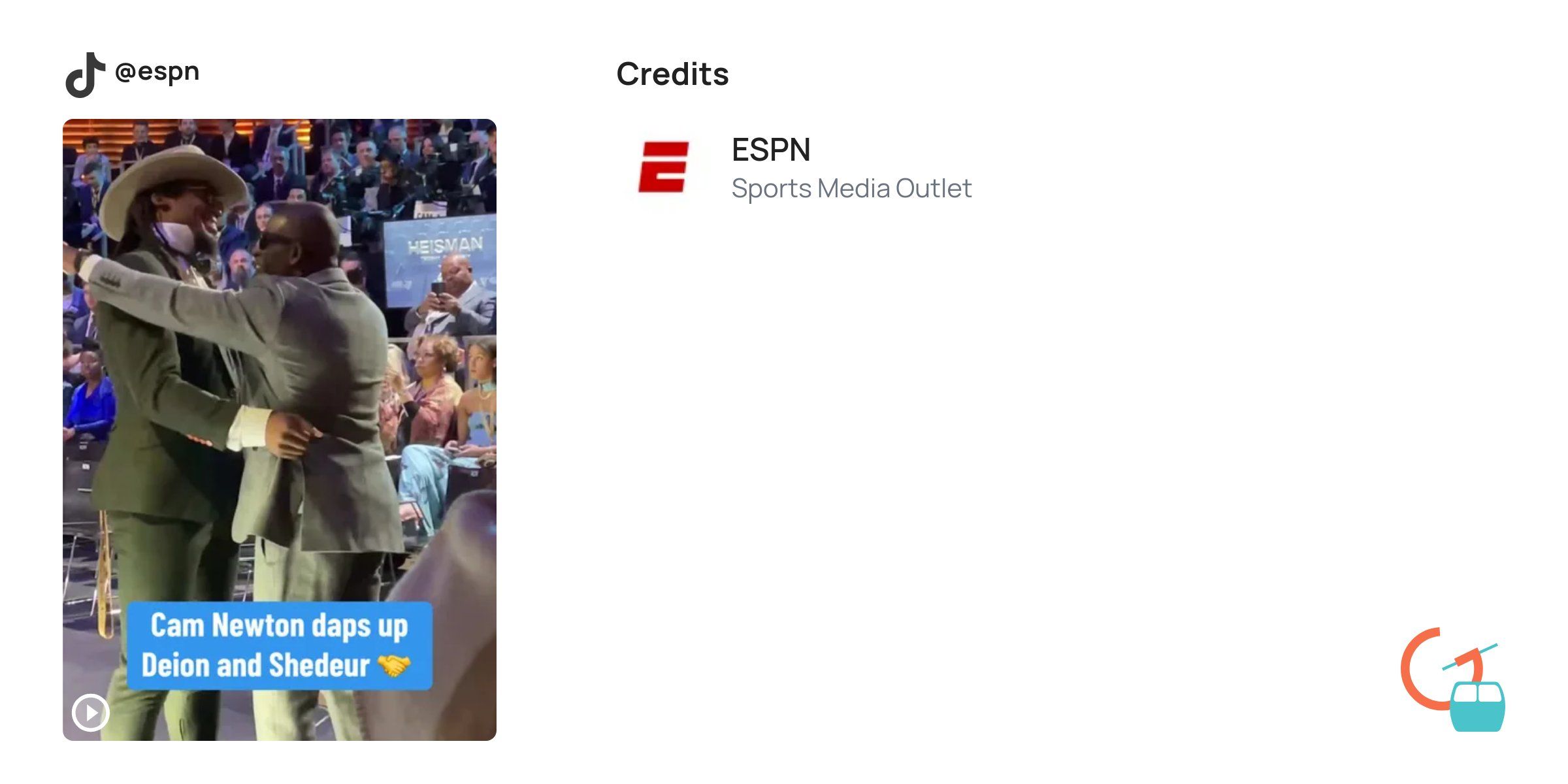 @espn via TikTok | Gondola