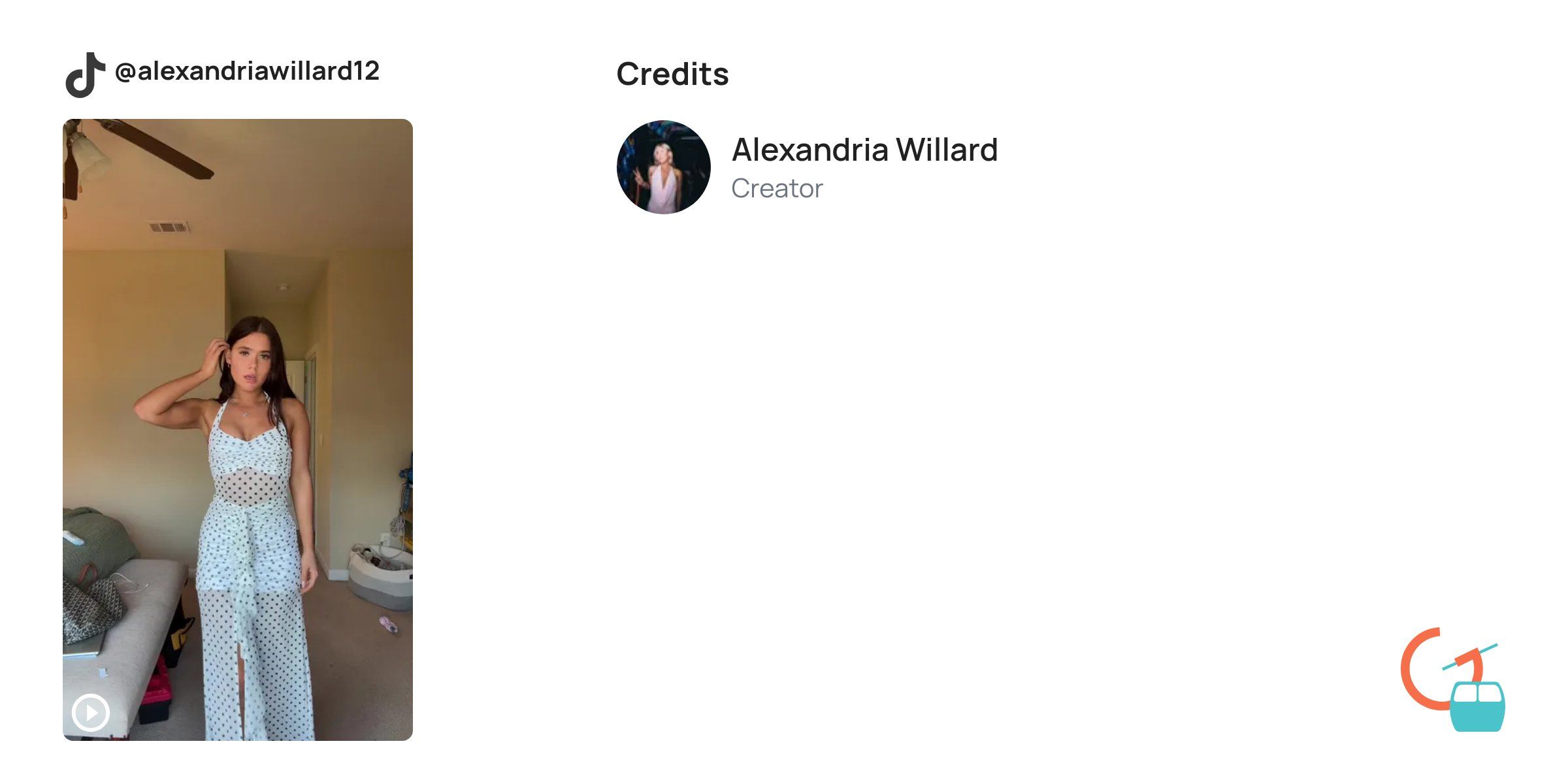 @alexandriawillard12 via TikTok | Gondola