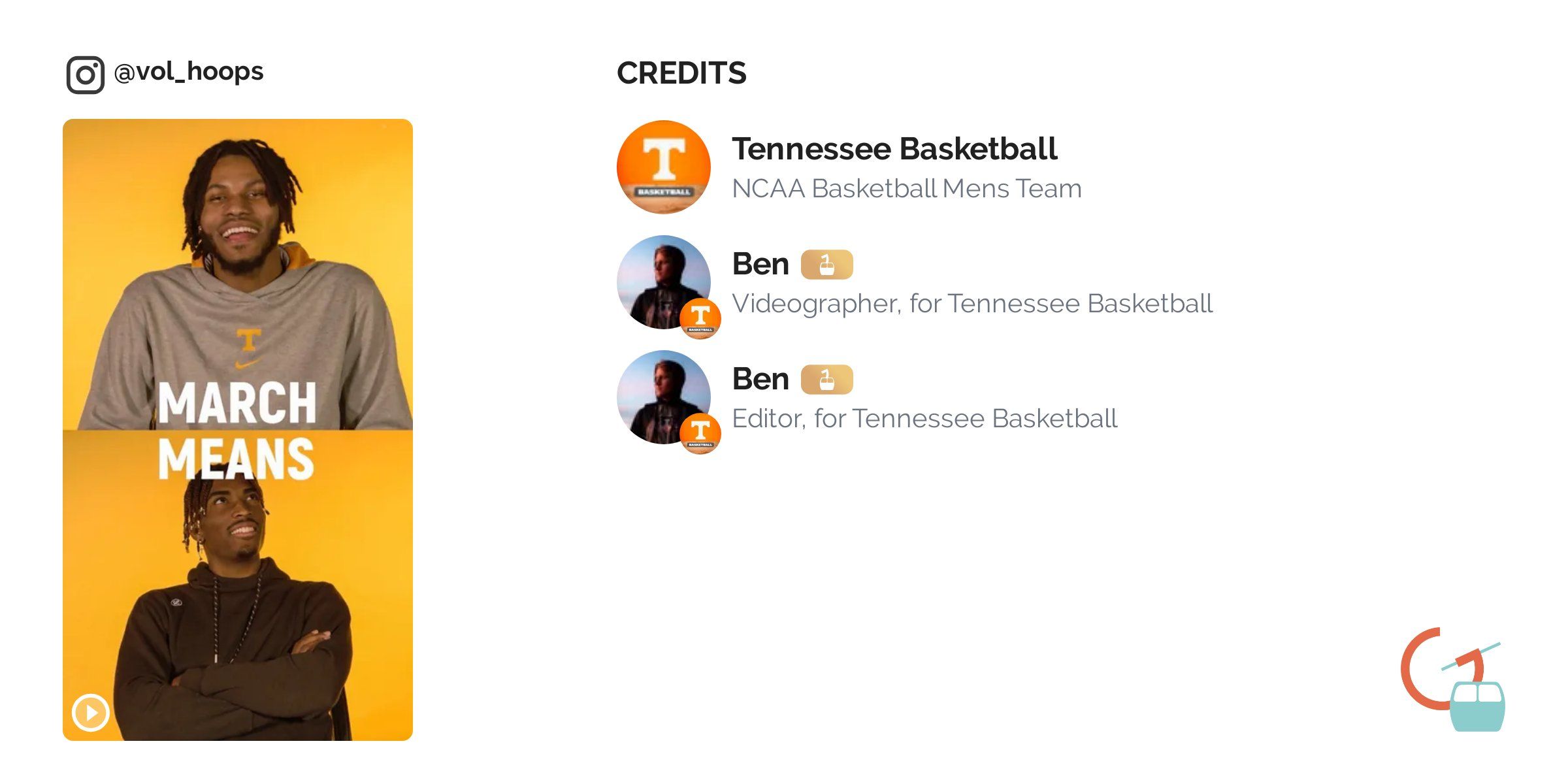 @vol_hoops via Instagram | Gondola
